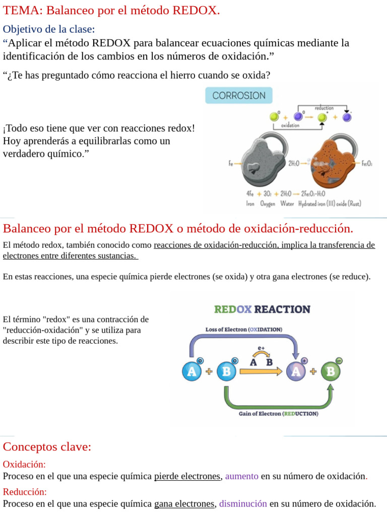 Balanceo de Ecuaciones REDOX | PDF | Redox | Compuestos químicos