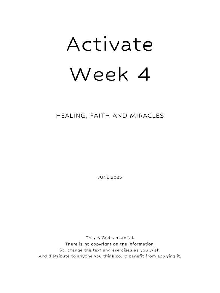 Healing Through Faith and Miracles | PDF | Faith Healing | Jesus