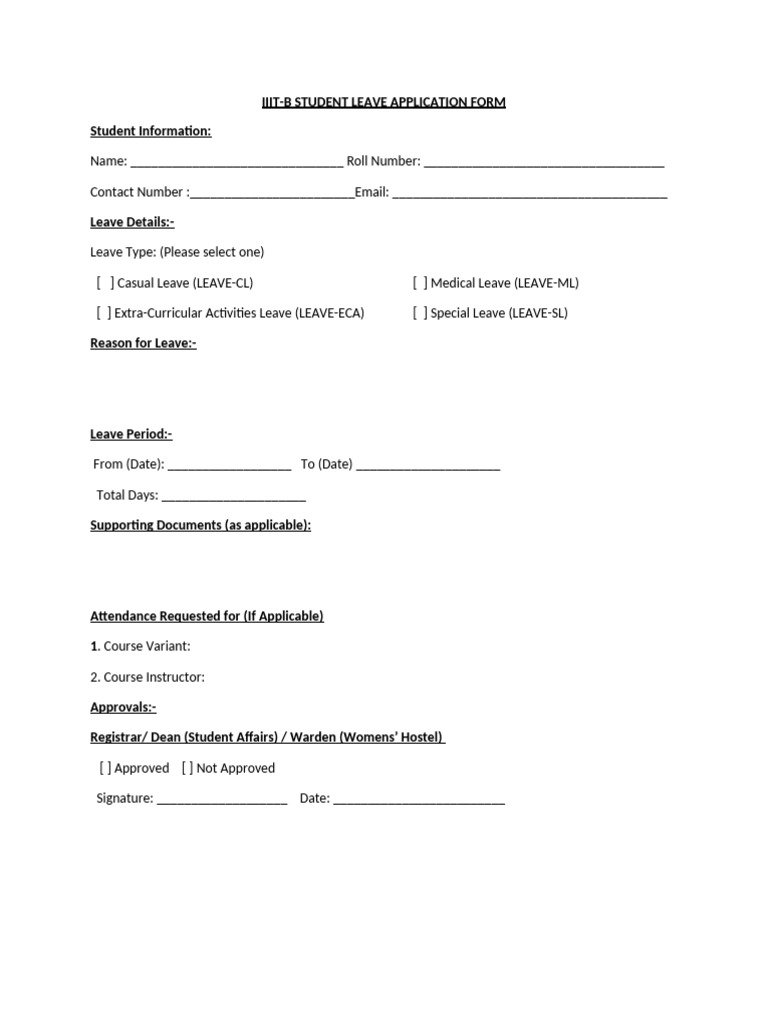 students_leave_application | PDF