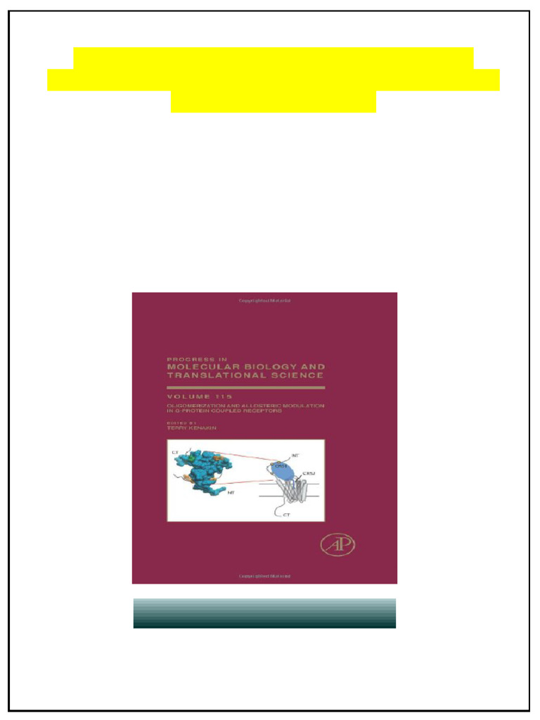 Oligomerization and Allosteric Modulation in G Protein Coupled Receptors 1st Edition Terry ...