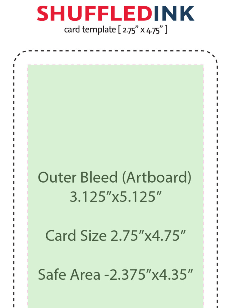 2.75x4.75 Card Template | PDF