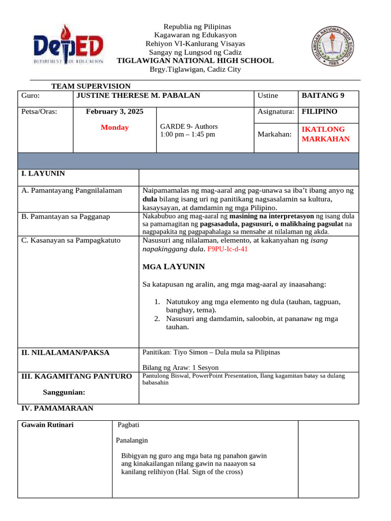 COT LP Tiyo Simon | PDF