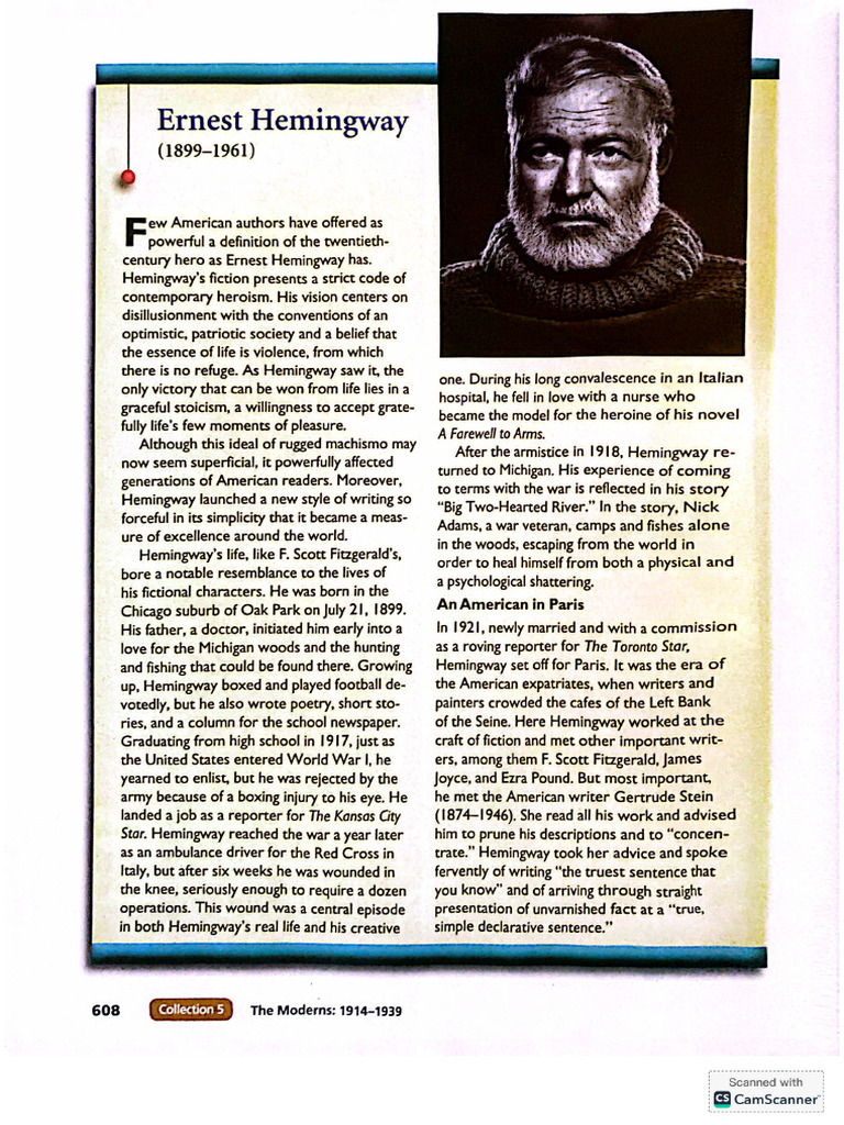 Ernest Hemingway Reading | PDF