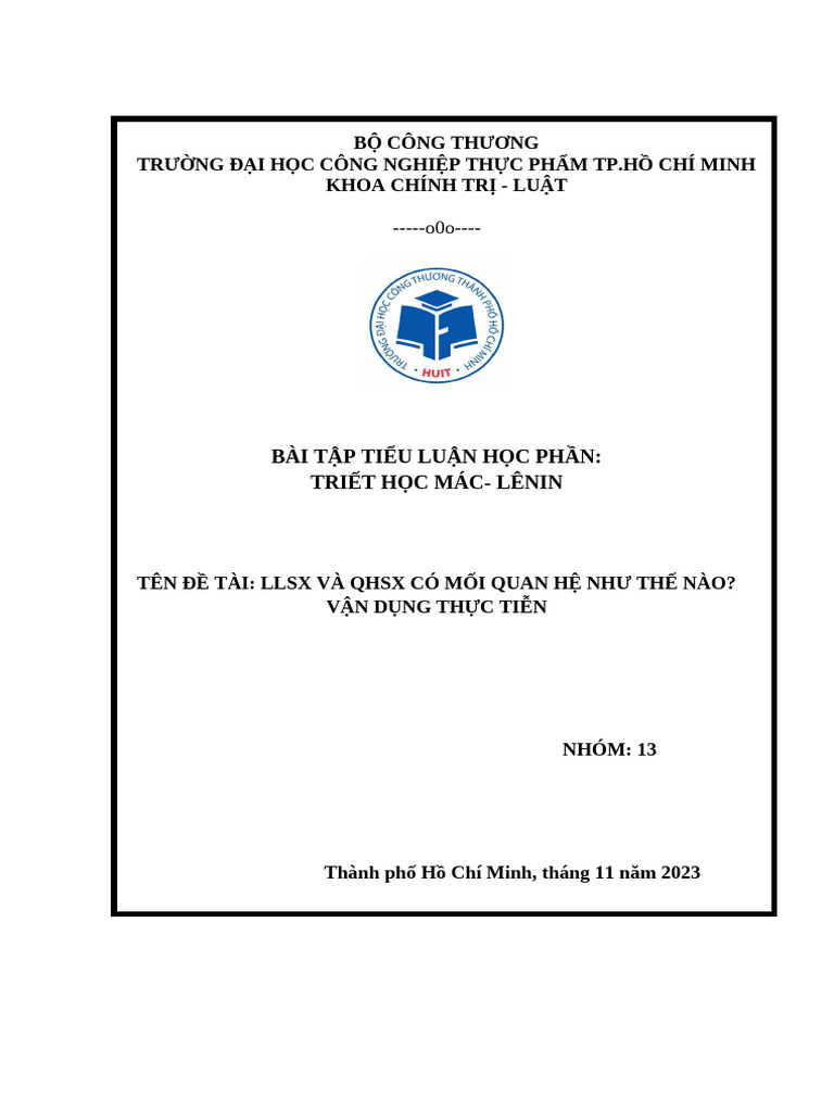 Tieu Luan Triet | PDF