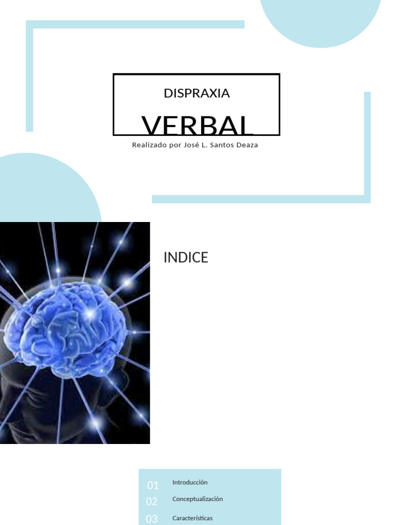 Dispraxia Verbal: Características y Terapia | PDF | Habla | Ciencia ...
