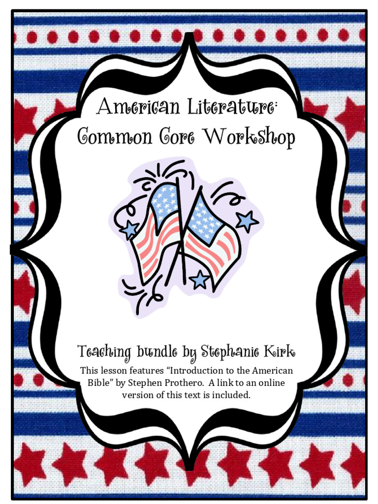 Common Core American Literature Bundle | PDF | Essays | Semantics