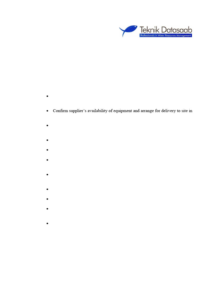 Method Statement - Check Valves (Klia) | PDF | Valve | Pump