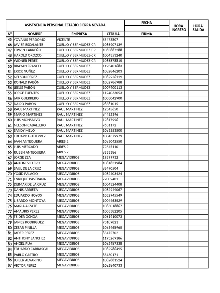 Hoja 2 Asistencia | PDF