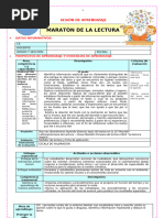 Plan de Trabajo Maraton de La Lectura | PDF