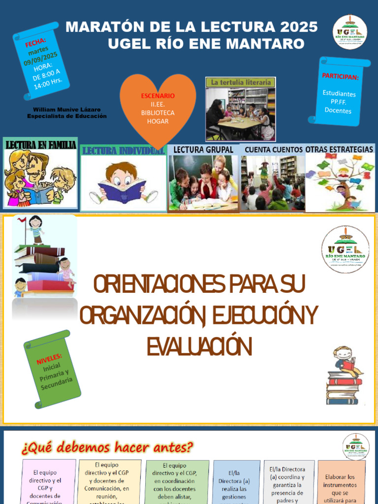 Orientaciones para La Maratón de La Lectura 2025 | PDF