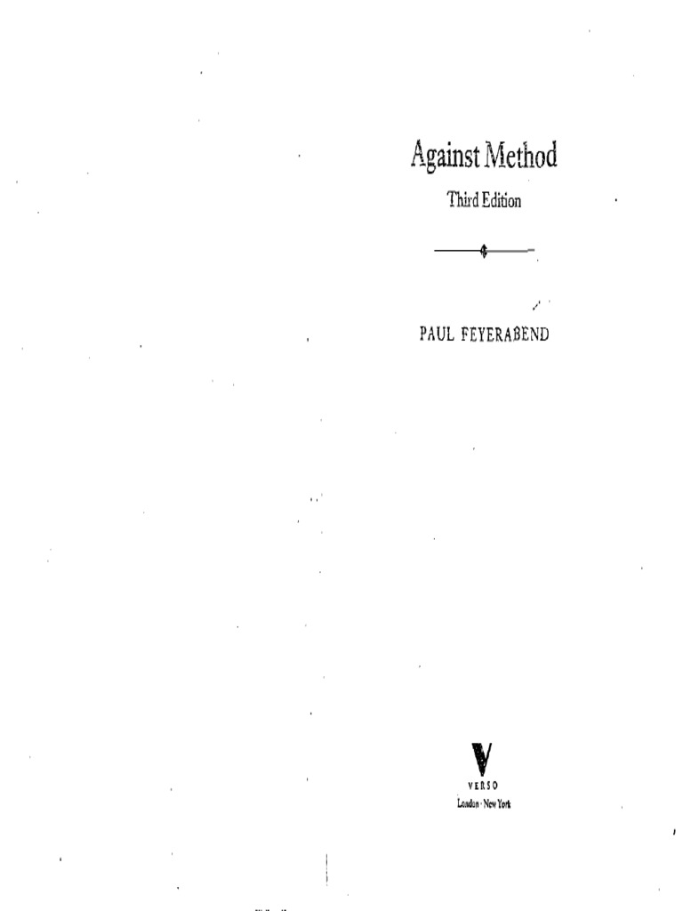 Against Method Feyerabend | PDF