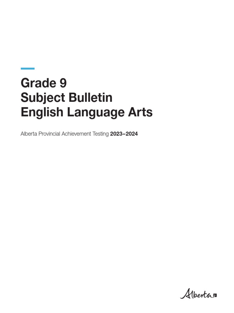 Grade 9 ELA PAT Overview 2023-2024 | PDF | Essays | Narrative