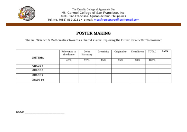 Poster Making Contest Guidelines | PDF