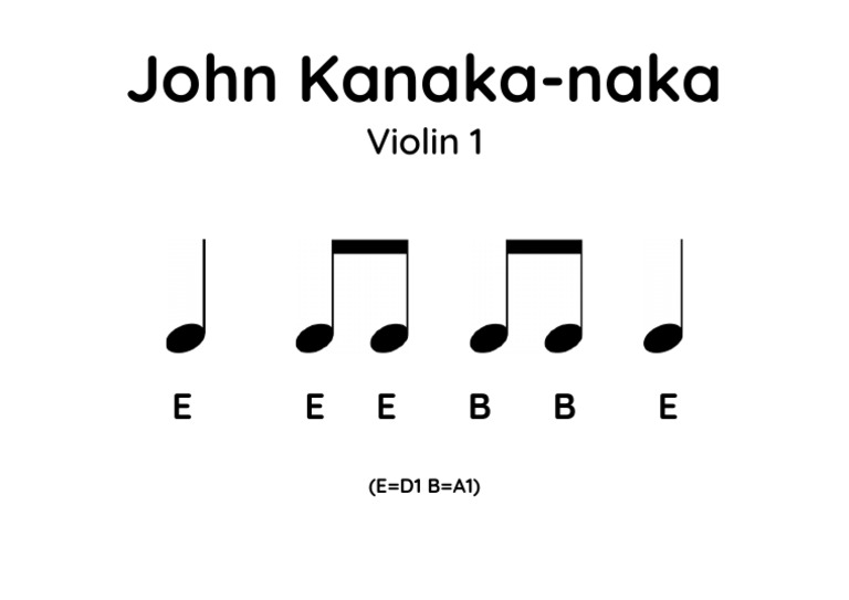John Kanaka-Naka (Violin 1) | PDF