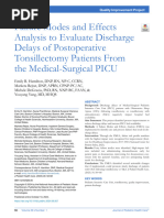 Pediatric PACU Discharge Guide | PDF | Anesthesia | Surgery