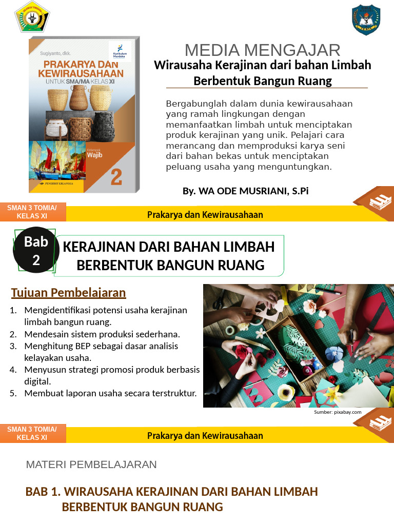 Sistem Produksi Usaha Kerajinan Limbah Bangun Ruang. | PDF