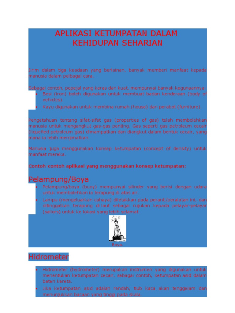 Aplikasi Ketumpatan | PDF