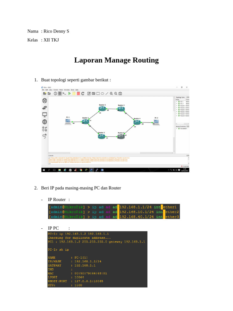 Routing Ospf Dan Static | PDF
