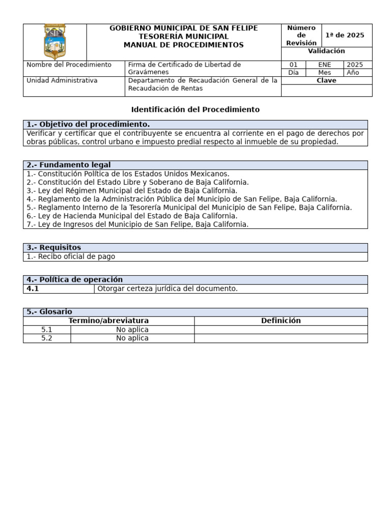 Manual de Procedimientos Recaudacion | PDF | Presupuesto | Constitución