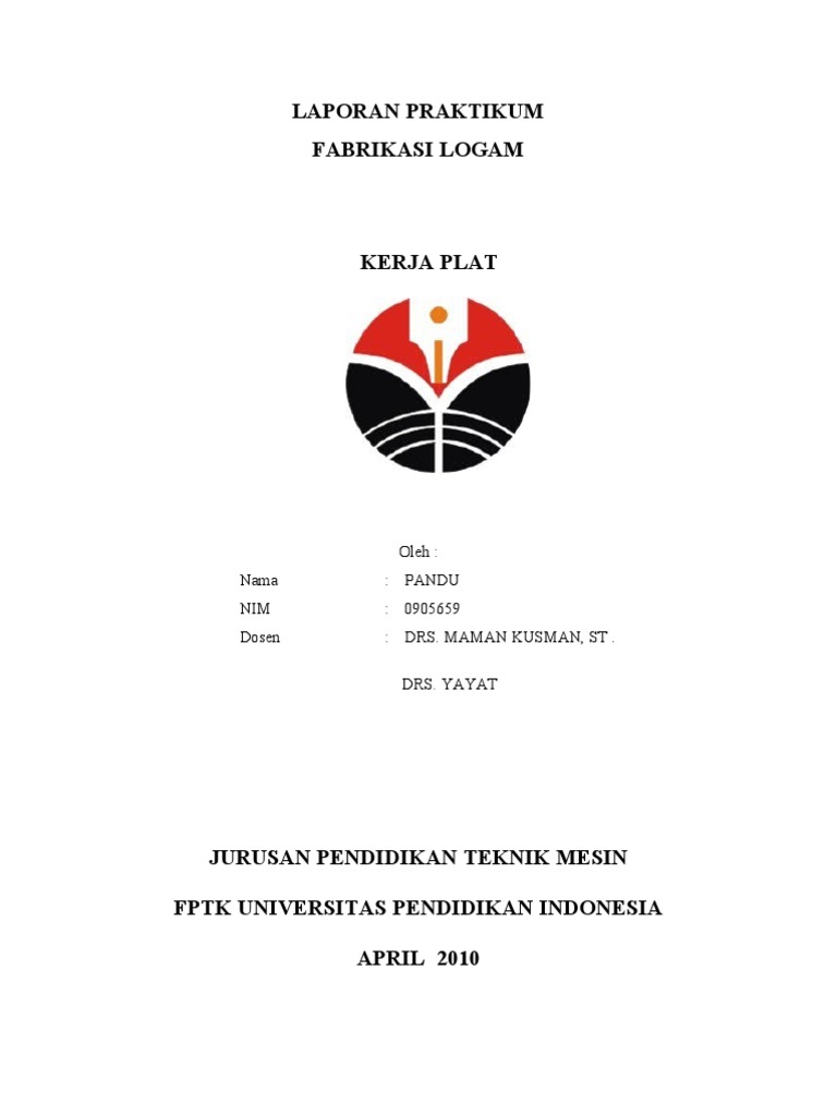 Laporan Praktikum Kerja Plat | PDF