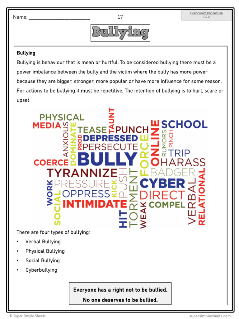Pink Shirt Day - Bullying | PDF