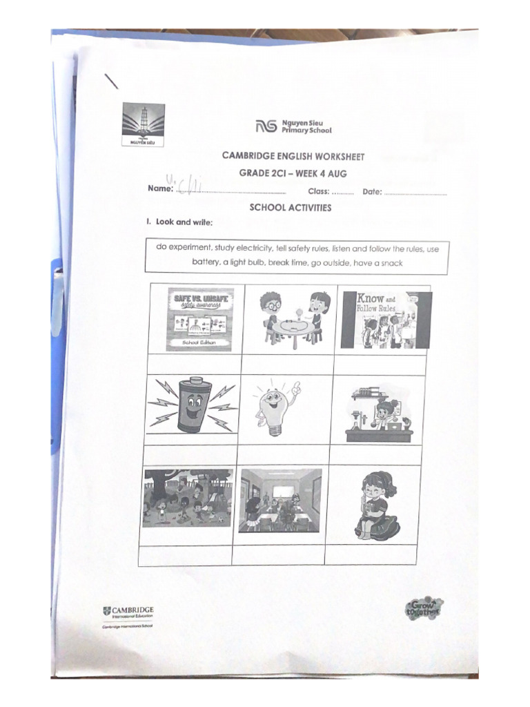 Cambridge English Worksheet Pdf