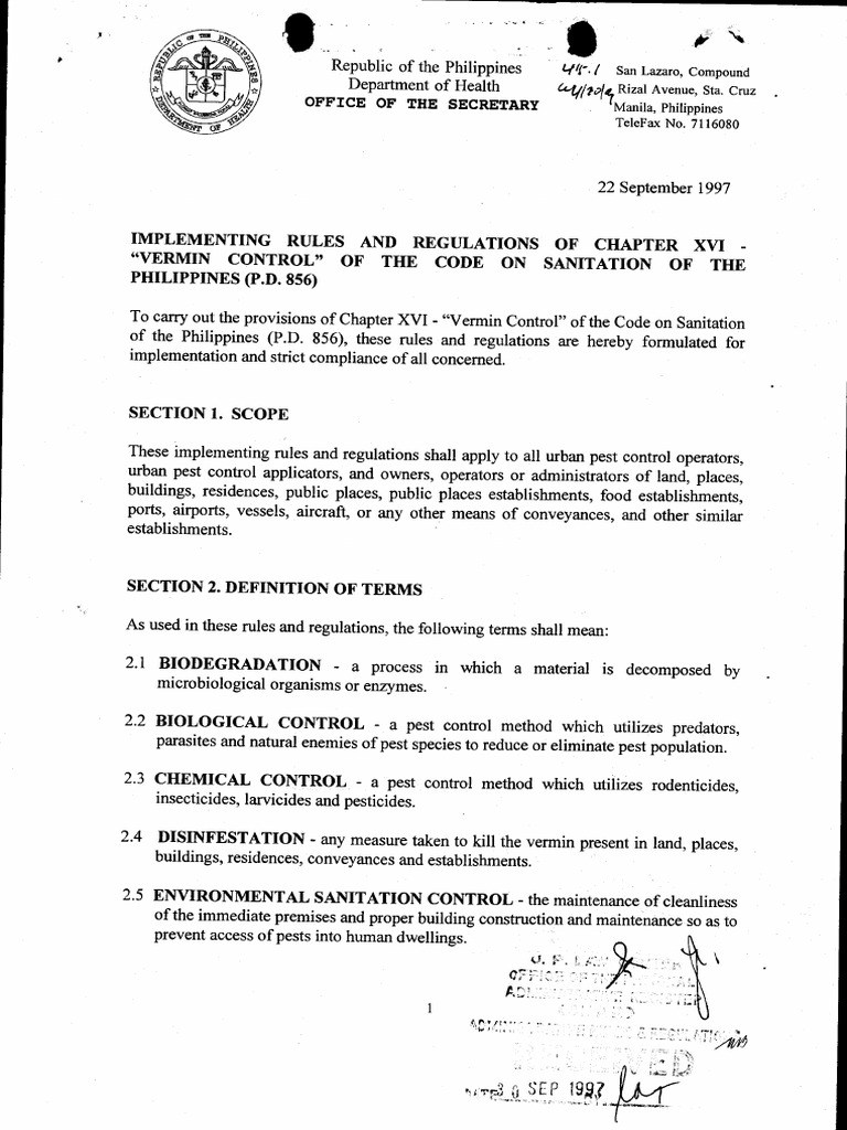 Vermin Abatement Program Regulations | PDF | Pest Control