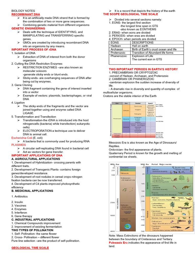 Biology Notes 3rd Mastery | PDF | Evolution | Natural Selection
