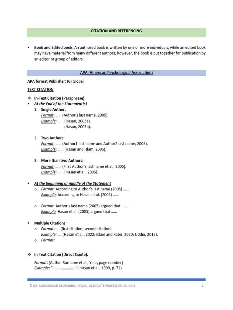 (Summer - 3 - 24) RM - Referencing Style | PDF | Government ...
