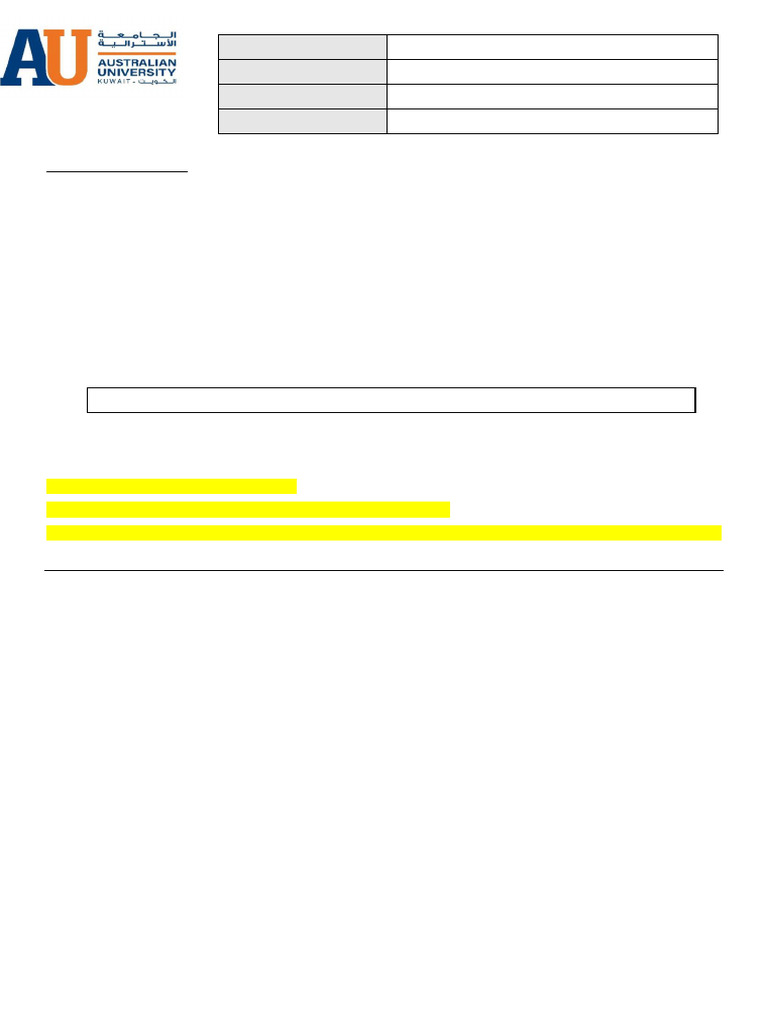 15FMCE210 Assessment 2 InClass Assignment 4 | PDF