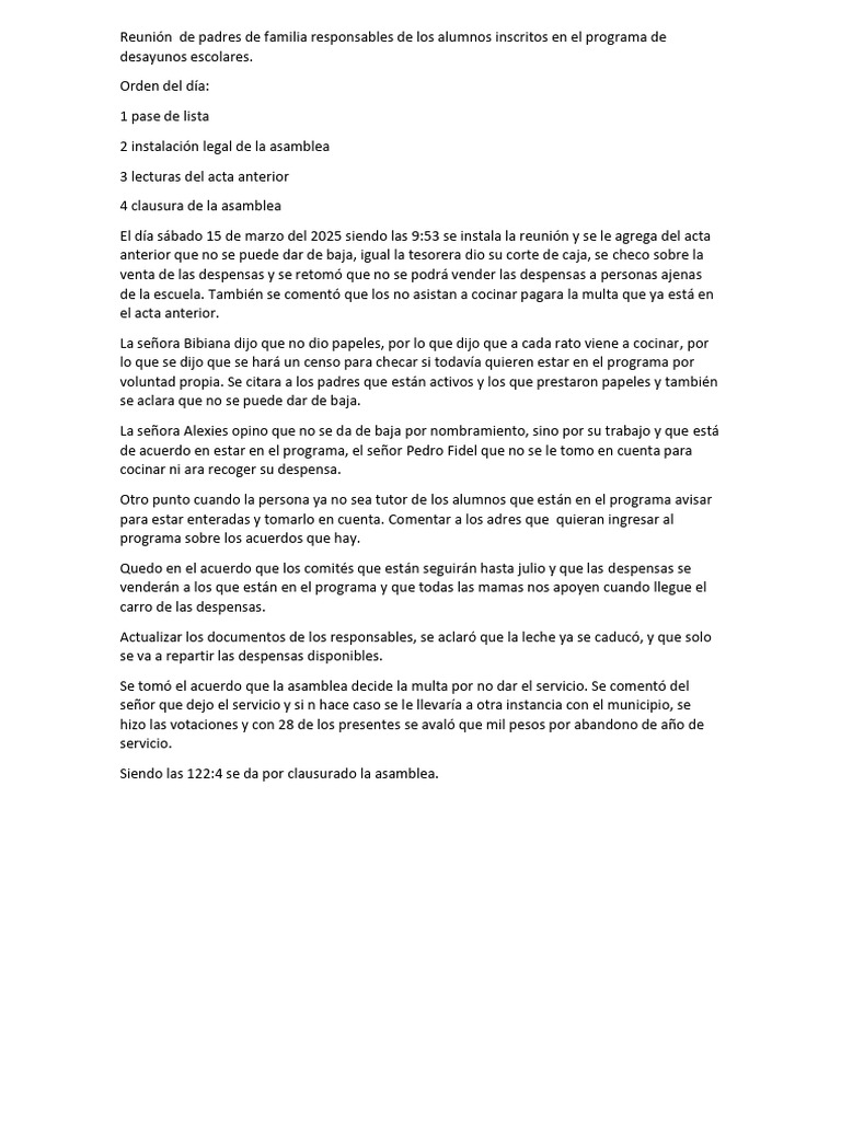 Acta de Acuerdo 0252_062256 | PDF