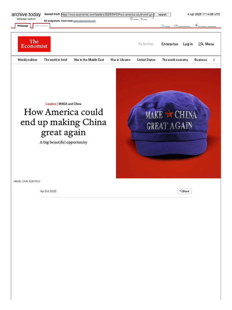 How America Could End Up Making China Great Again | PDF | China | World ...