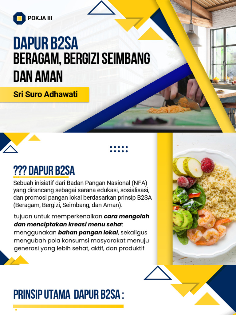 Dapur B2SA: Menu Sehat Lokal Beragam | PDF