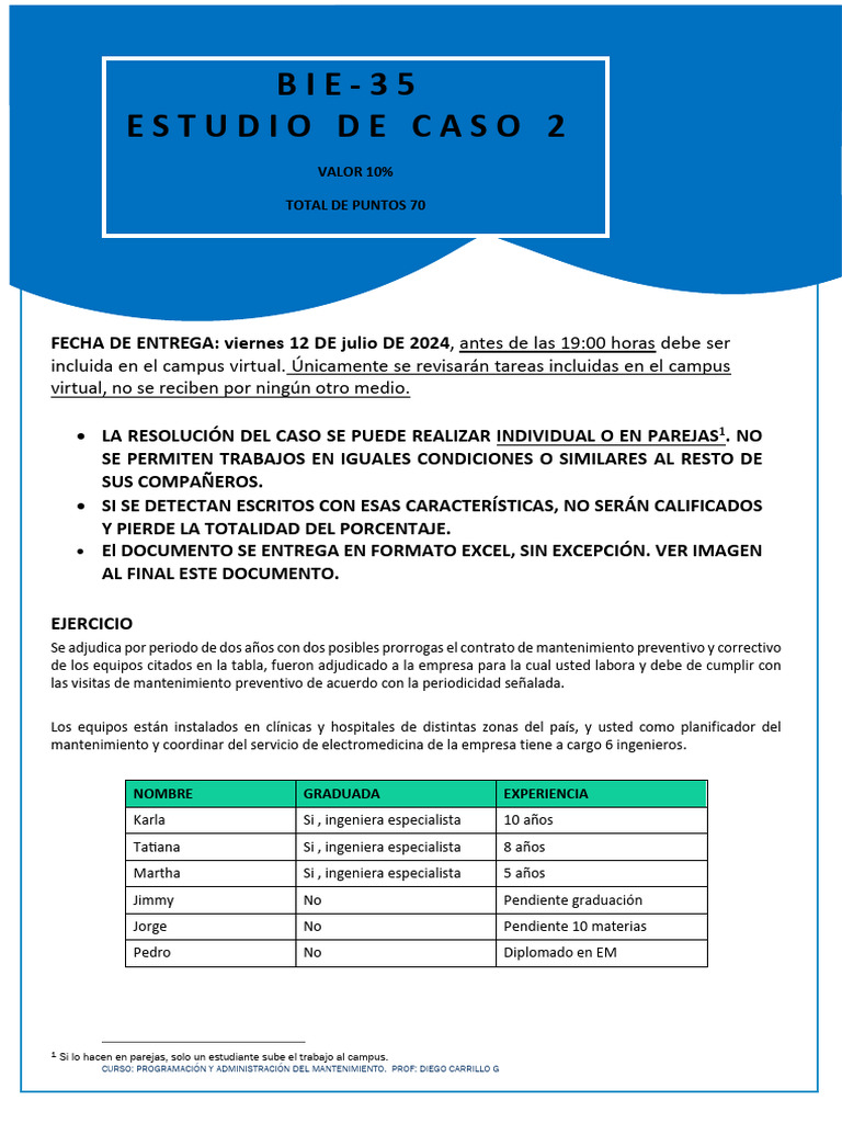 Estudio de Caso 2 | PDF