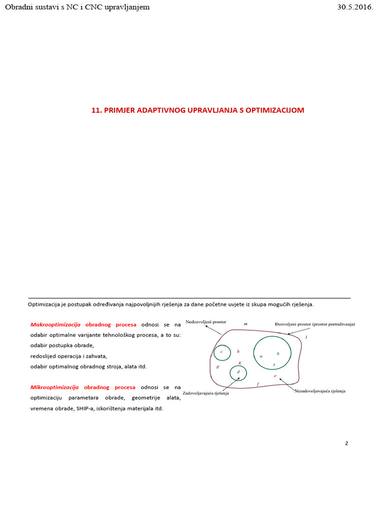PPR-POGLAVLJE-9 - Primjer Adaptivnog Upravljanja S Optimizacijom | PDF