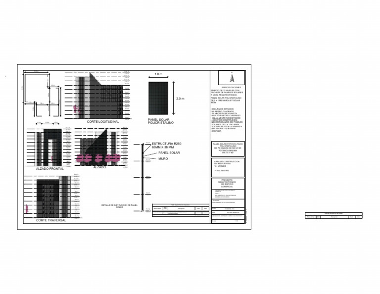 panel arquitectonico | PDF | Panel solar | Ingenieria Eléctrica