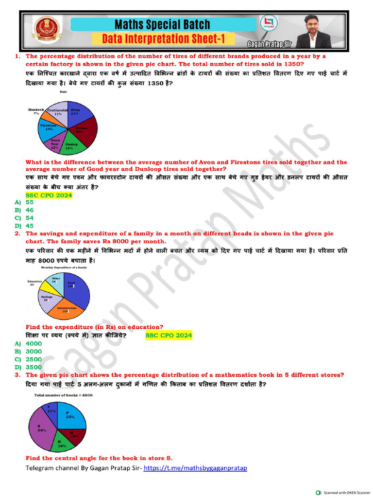 Di Sheet - 1 (Pie and Bar Chart) - 505978 - Crwill | PDF