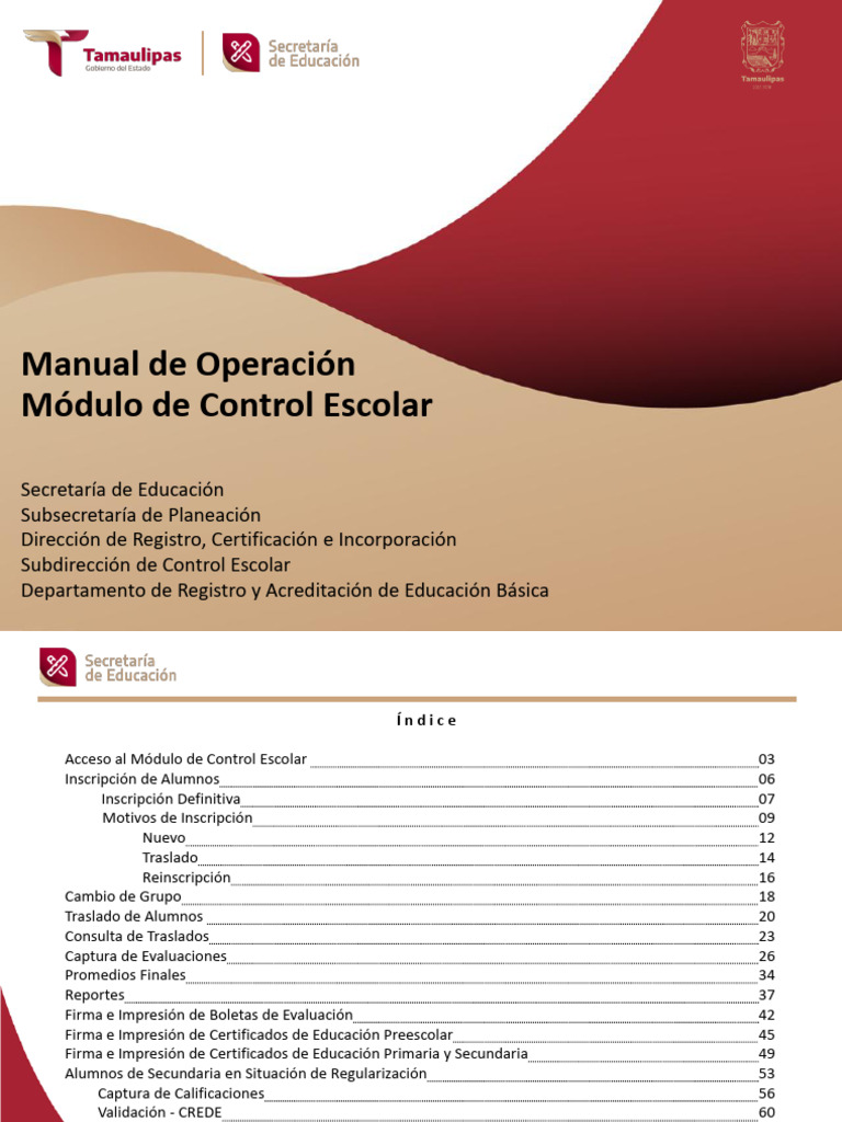 Manual Del Usuario Del MCE | PDF | Educación Secundaria | Educación primaria