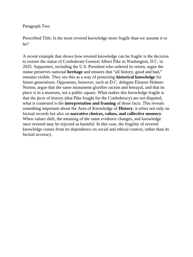Paragraph Two 1 | PDF