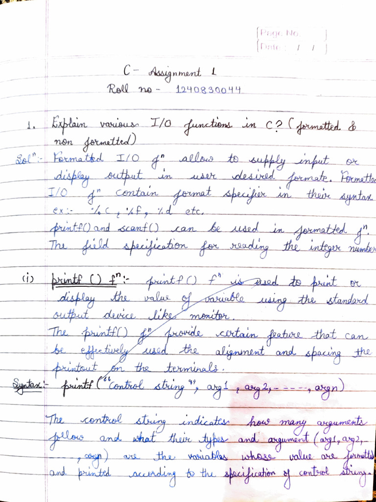 C-Assignment 1 | PDF