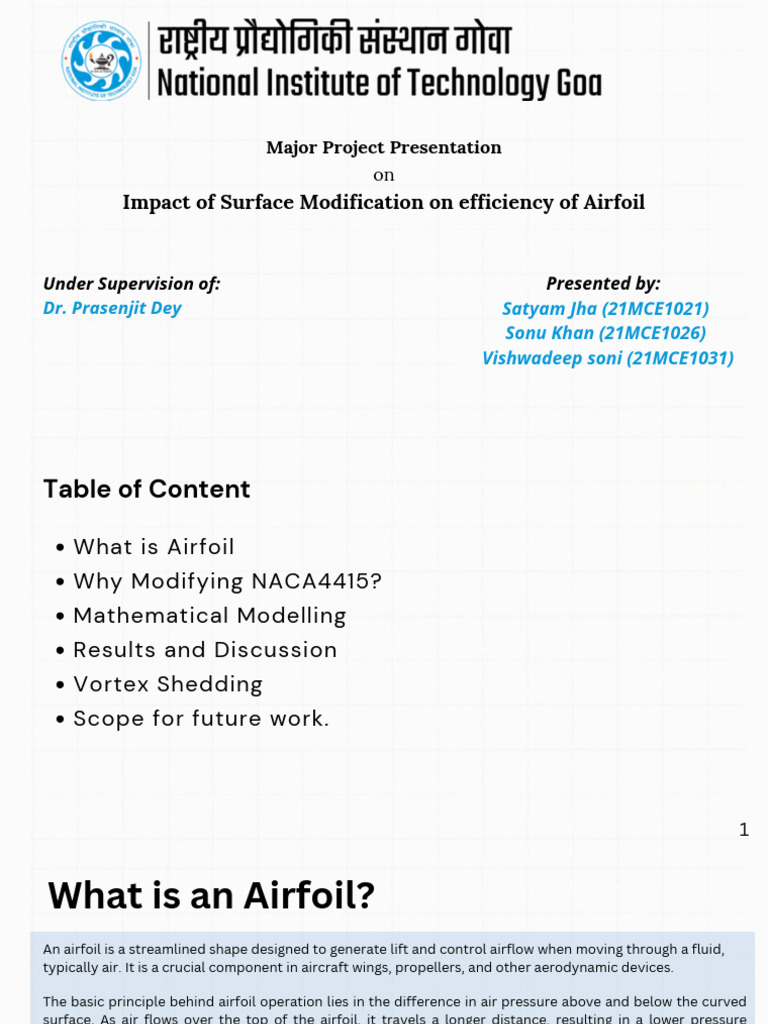 Airfoil Modifications: NACA 4415 Study | PDF | Airfoil | Lift (Force)