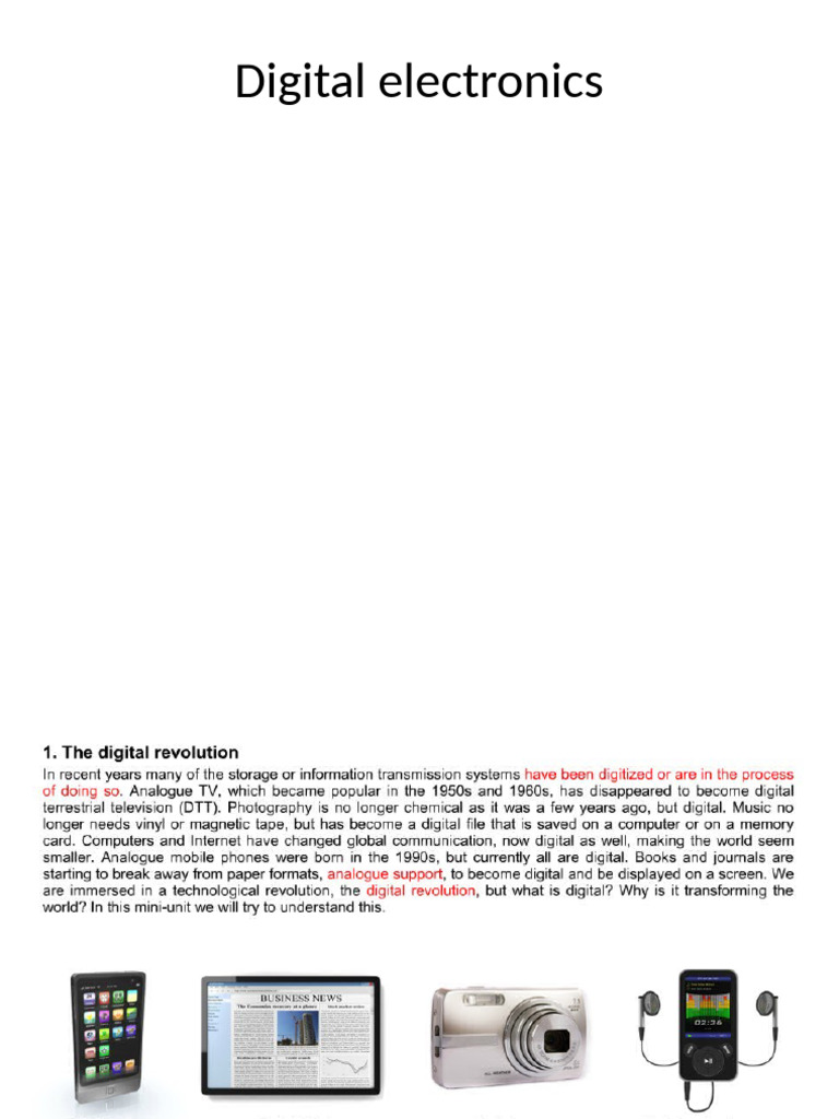 Digital Electronics | PDF