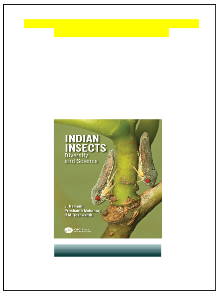 Indian Insects: Diversity and Science 1st Edition S Ramani (Editor ...