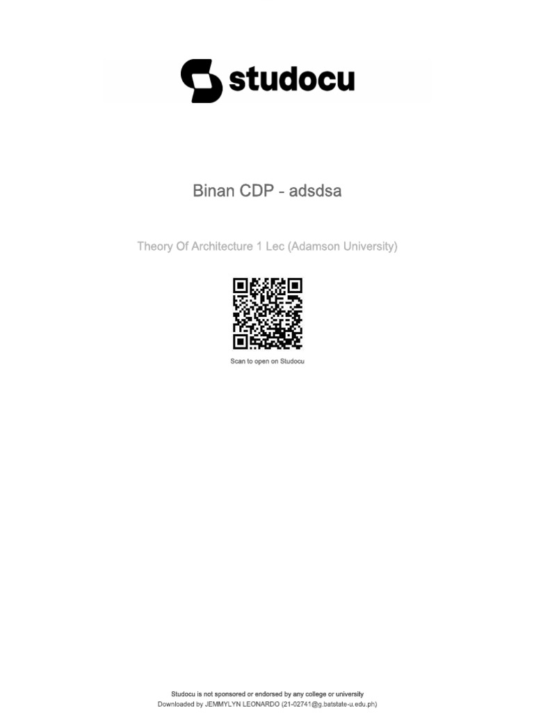 Binan CDP | PDF
