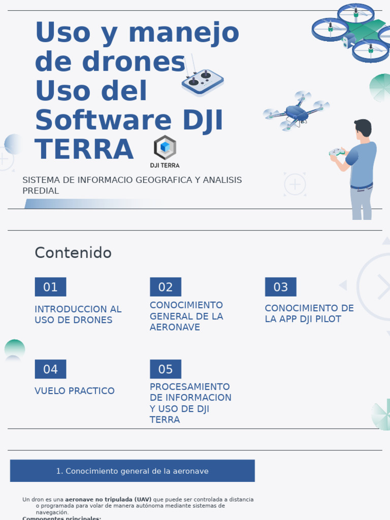 Dron y Dji Terra Curso | PDF | Lidar | Vehículo aéreo no tripulado