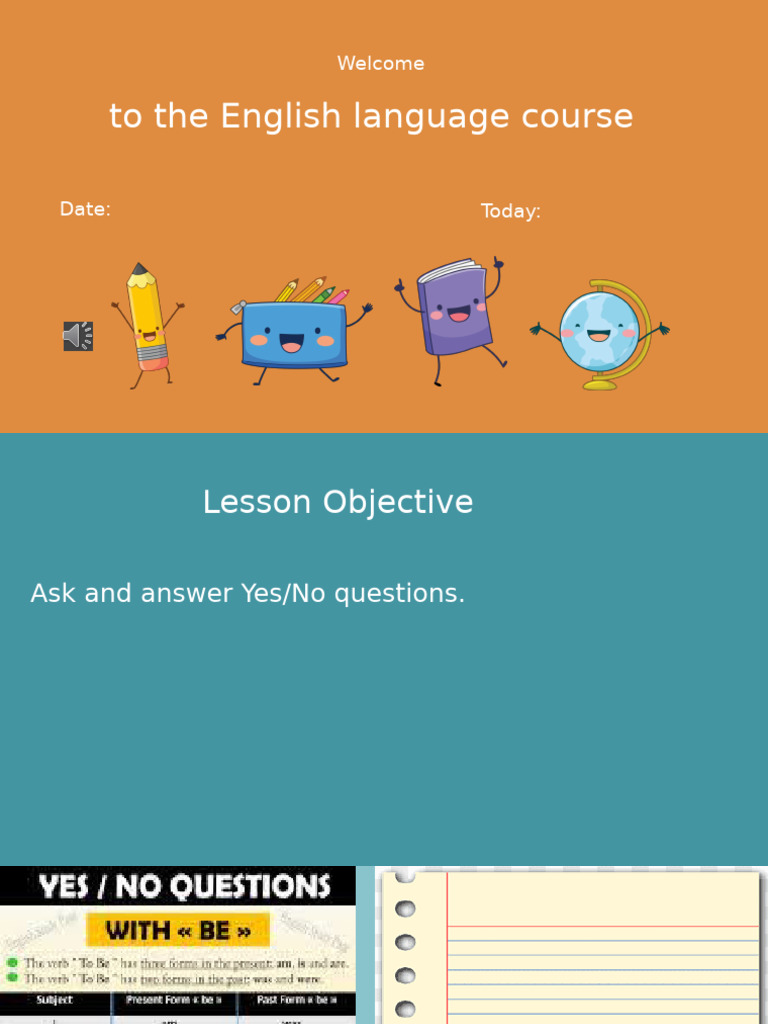 Welcome To The English Class | PDF