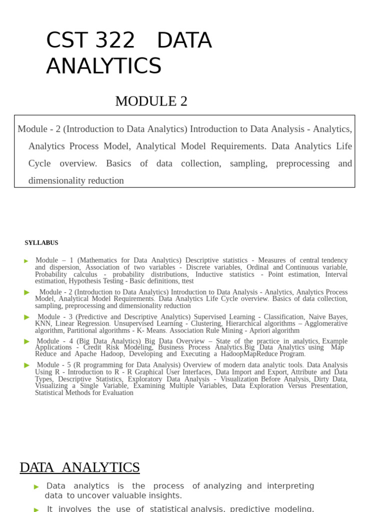 Da Mod2 | PDF | Sampling (Statistics) | Principal Component Analysis