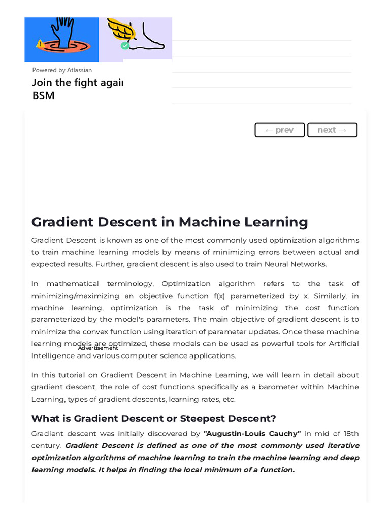 Gradient Descent in Machine Learning - Javatpoint | PDF | Loss Function ...