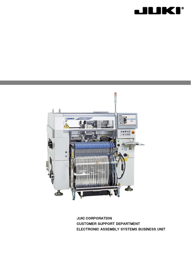 JUKI KE-3010/3020 Maintenance Guide | PDF | Switch | Camera