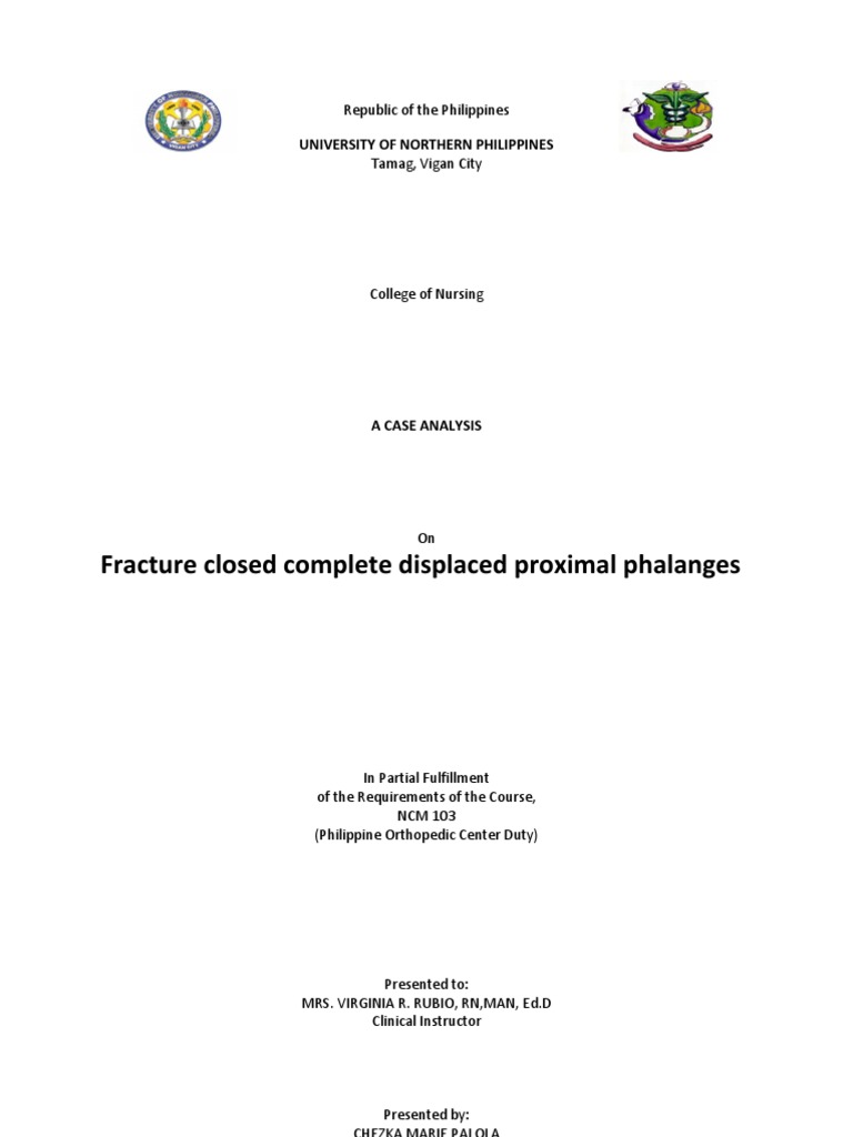 Case Study-Ortho Final | PDF | Medicine | Musculoskeletal System